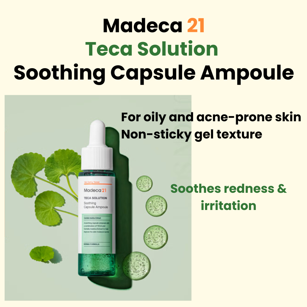 [Madeca21] TECA Soothing Capsule Ampoule 30ml | Cica สําหรับผิวแพ้ง่าย ...