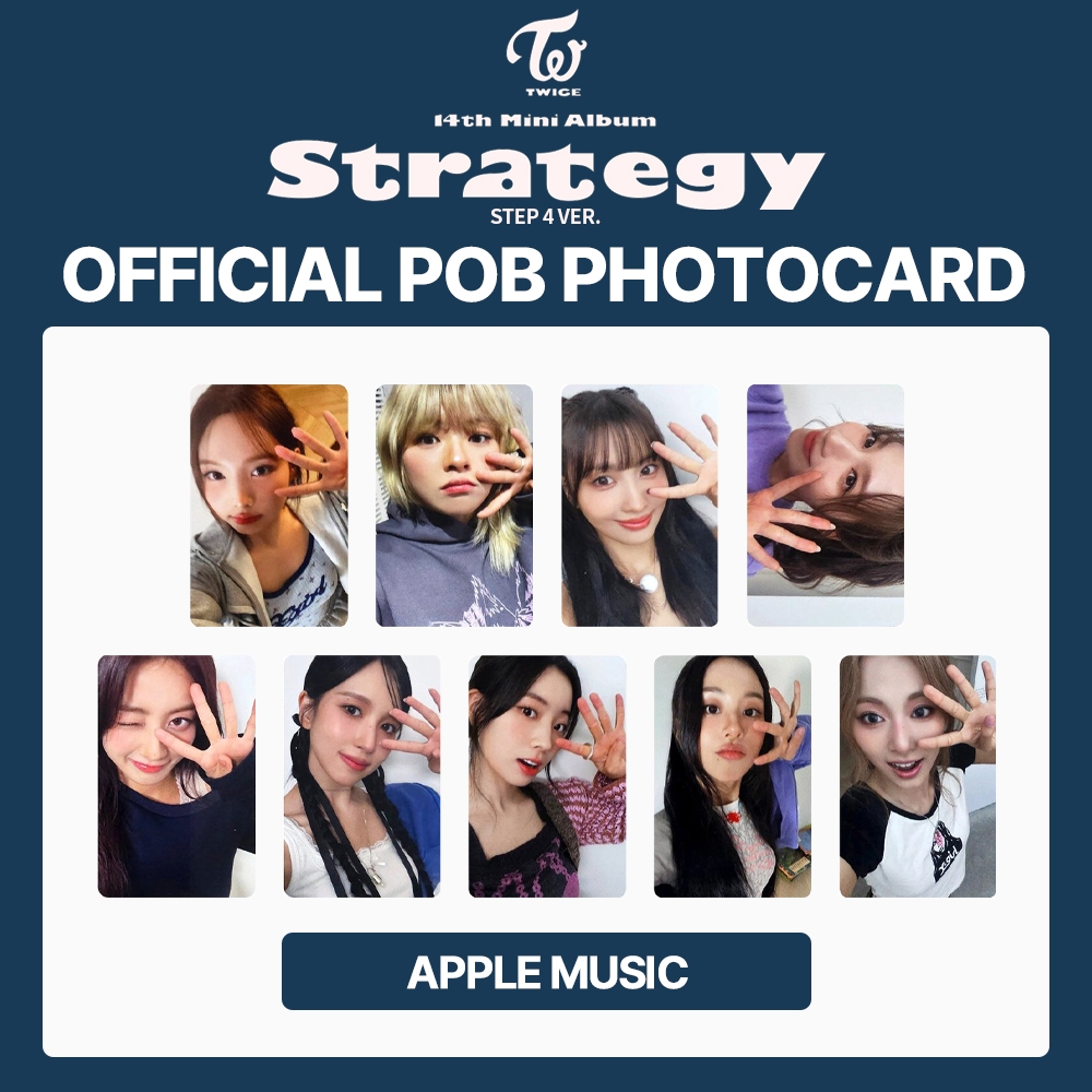 [POB] TWICE 'STRATEGY' DIGIPACK ver. (STEP 4) APPLE MUSIC Official POB ...