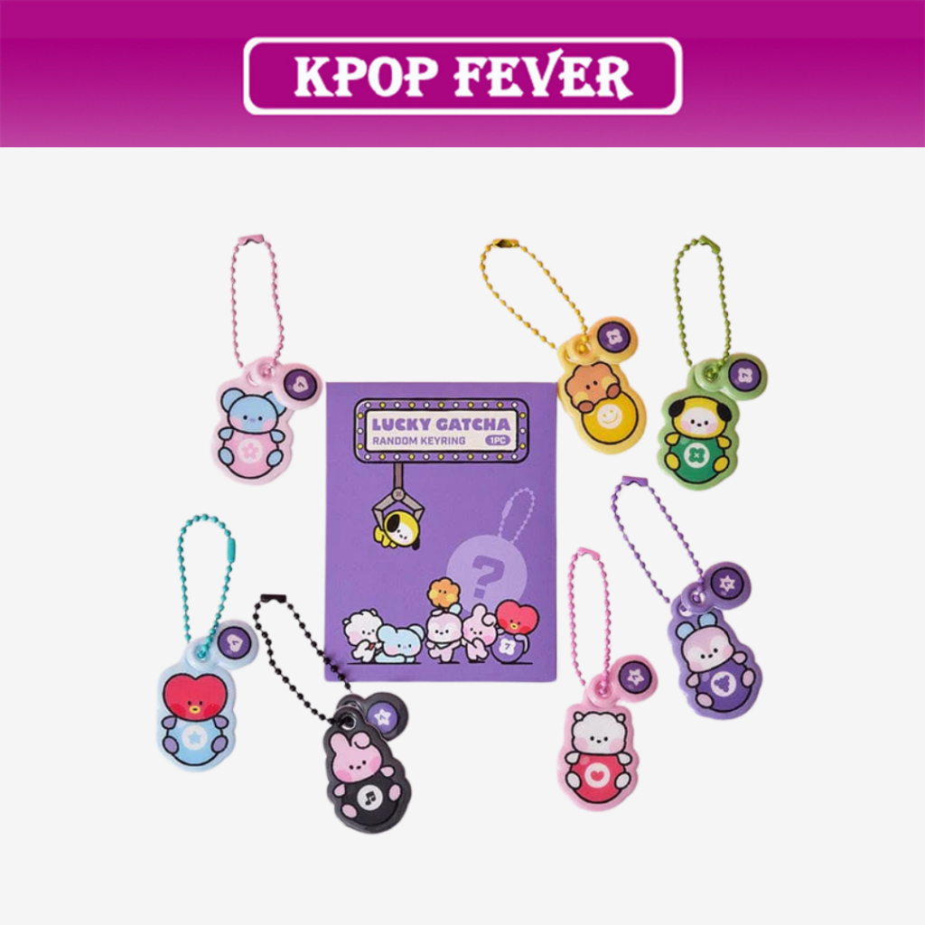 BTS X BT21 - [ minini LUCKY GATCHA ] PVC RANDOM KEYRING | Shopee Thailand