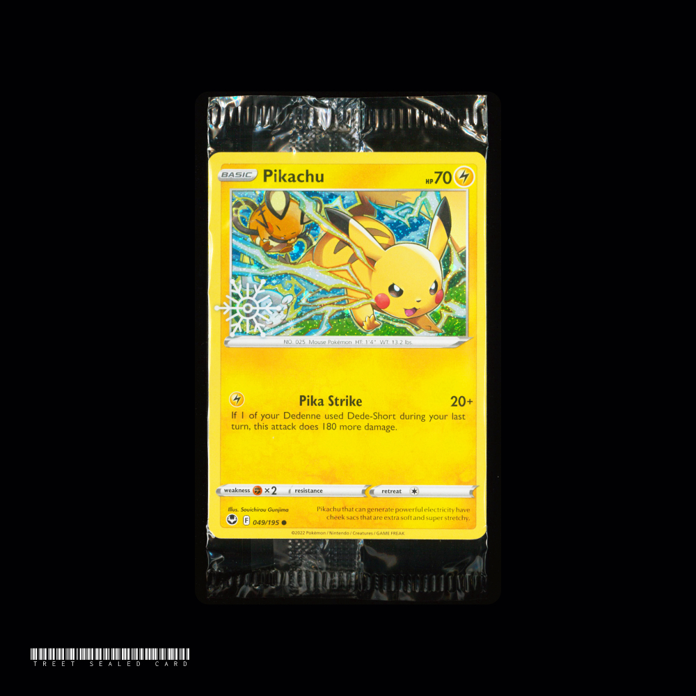 [ปิดผนึก] Pikachu 2023 Snowflake Stamp 049/195 EN การ์ดเกมโปเกมอน PTCG ...