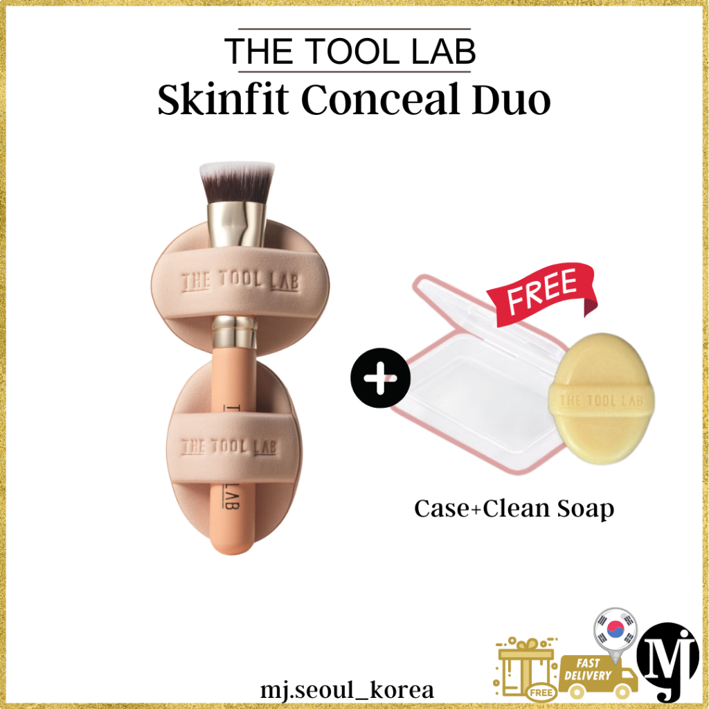 The Tool Lab Skinfit ปกปิด Duo Brush Puff | Shopee Thailand