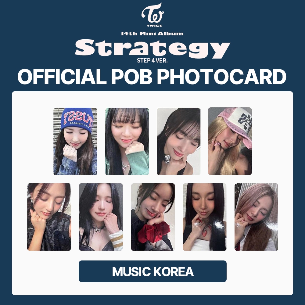 [POB] TWICE 'STRATEGY' DIGIPACK ver. (STEP 4) MUSIC KOREA Official POB Photocard | Shopee Thailand