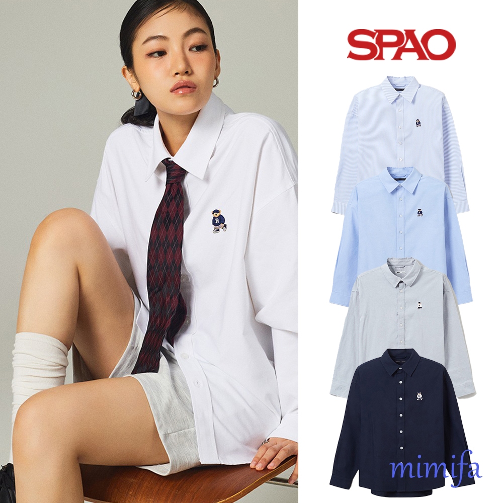 [SPAO] (Woody) Overfit Oxford Shirt (W) | Shopee Thailand
