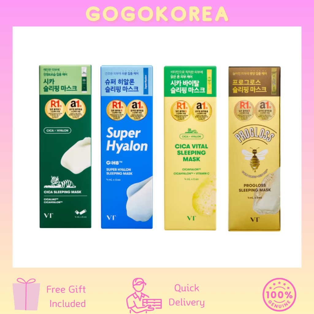 [VT COSMETICS] Sleeping Mask 4ml x 6ea / Overnight Skincare for Hydration & Radiance | Shopee ...