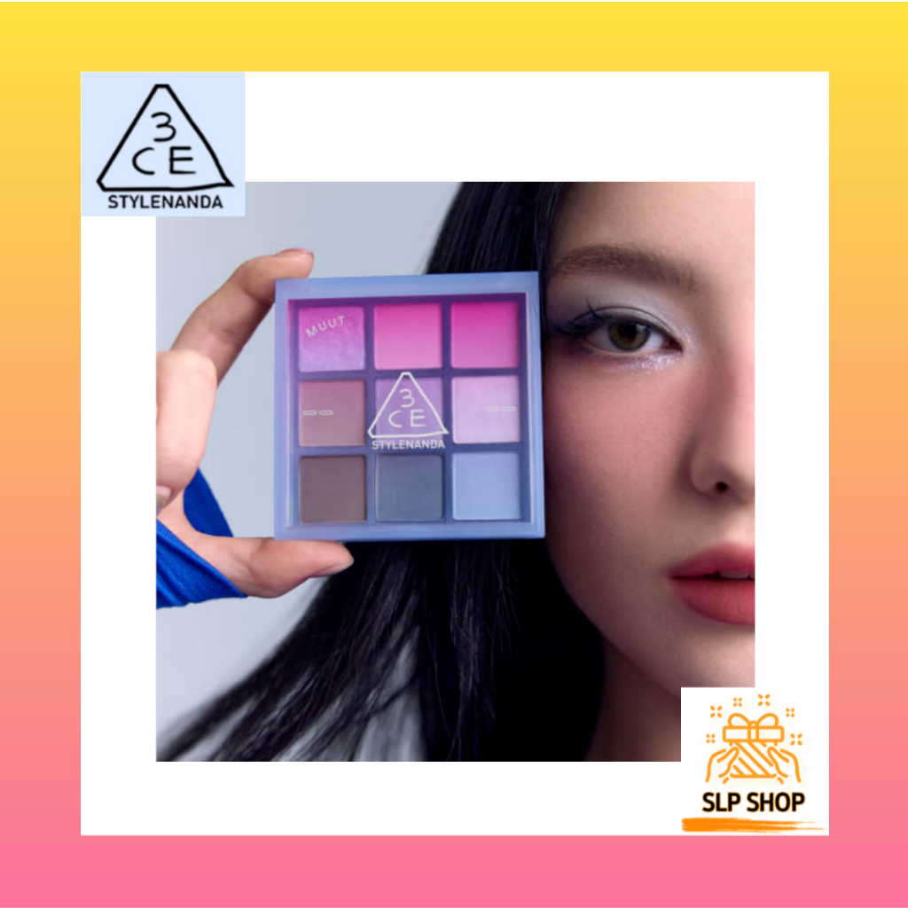 [3CE] Multi Eye Color Palette 7g-8.6g (+Glow Eye Brush)-CHILL WAVE ...
