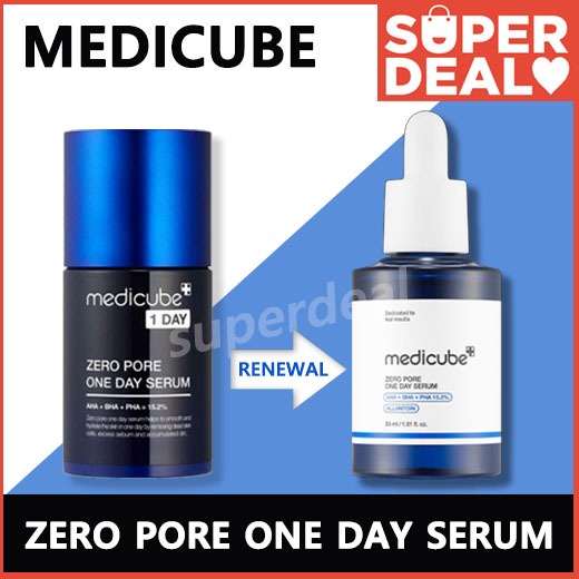 [Renewal] MEDICUBE Zero Pore One day Serum 30ml (ไม่มีกล่อง) | Shopee Thailand