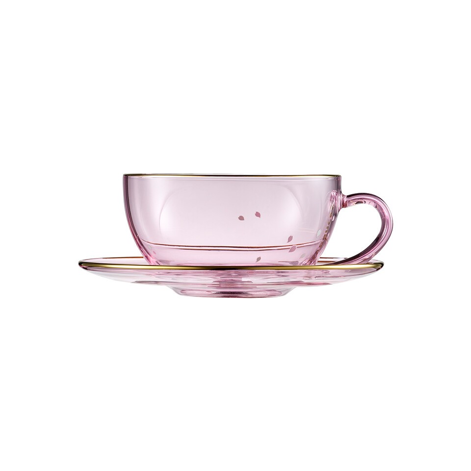 Starbucks 21 Pink Glass Tea Cup and Sourcing 237 ml | Shopee Thailand