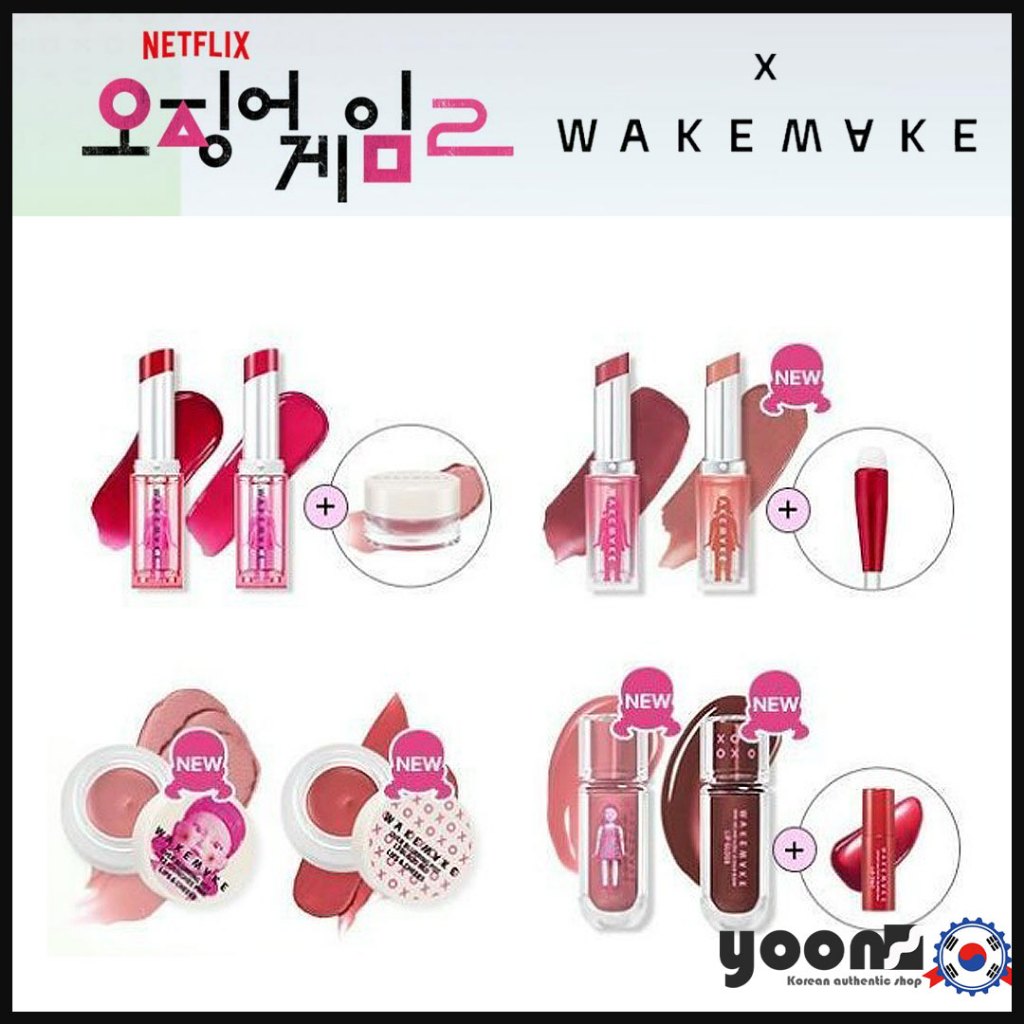 [WakeMake X SquidGame] Dewy Gel Glaze Stick/Sheer Blurring Matte Stick/Over Blurring Pot/Dewy ...