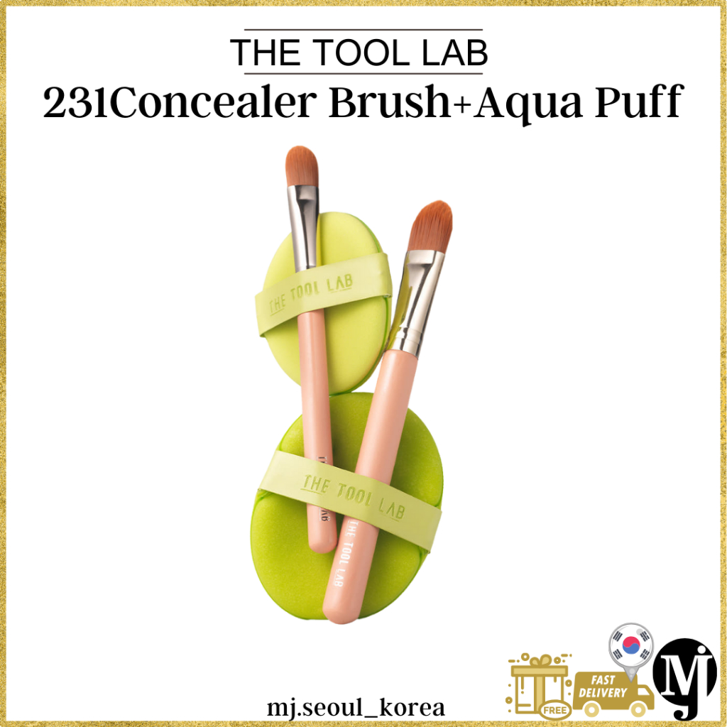 The Tool Lab 231 แปรงรองพื้นคอนซีลเลอร์ Aqua Puff Duo Set | Shopee Thailand