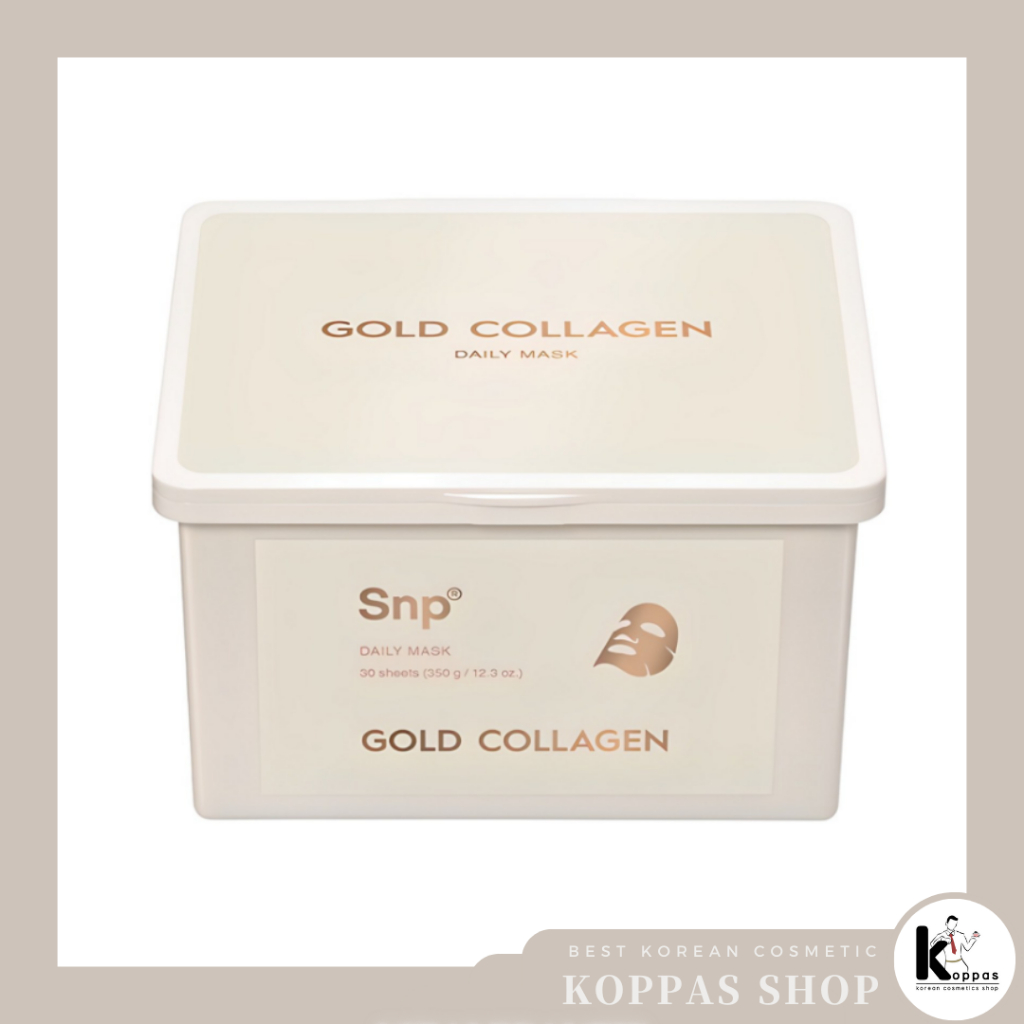 [SNP] Gold Collagen Daily Mask (30p) โกลด์ คอลลาเจน เดลี่ มาส์ก | Shopee Thailand