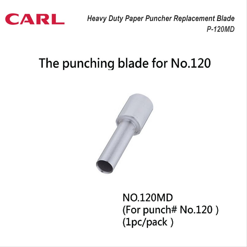 Carl Heavy Duty Hole กระดาษ Puncher ใบมีดเปลี่ยนชาย Die P-120MD ใช้ ...