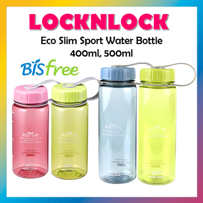 [LocknLock] ขวดน้ํา Eco Slim Sport BPA Free 400ml, 500ml ABF612 ABF613 | Shopee Thailand