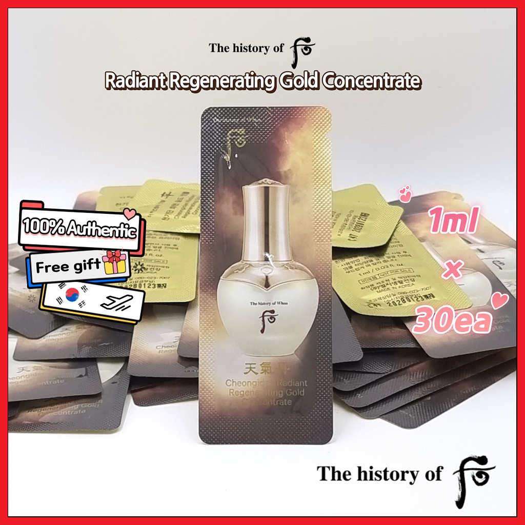 THE WHOO Radiant Regenerating Gold Concentrate 1ml 30เอ | Shopee Thailand