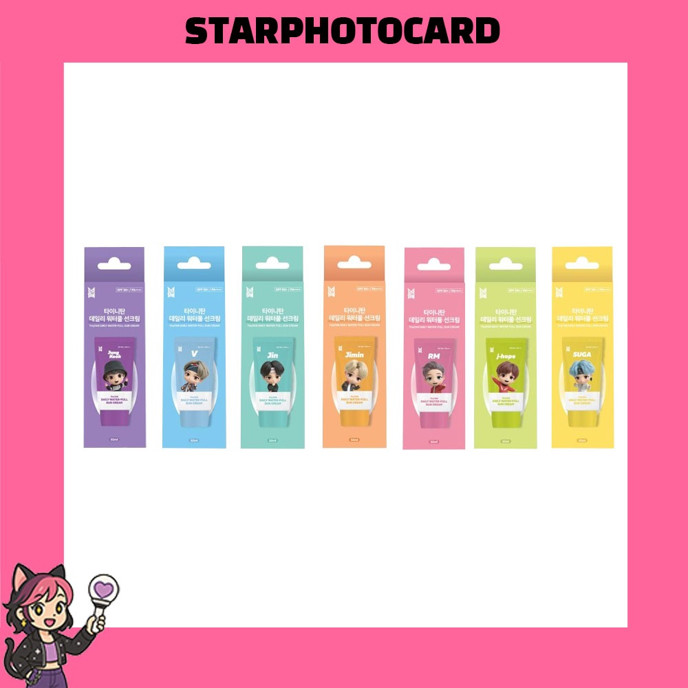 TINYTAN BTS Sun Cream SPF 50+ / PA++++ 7 VERSION CHOOSE | Shopee Thailand