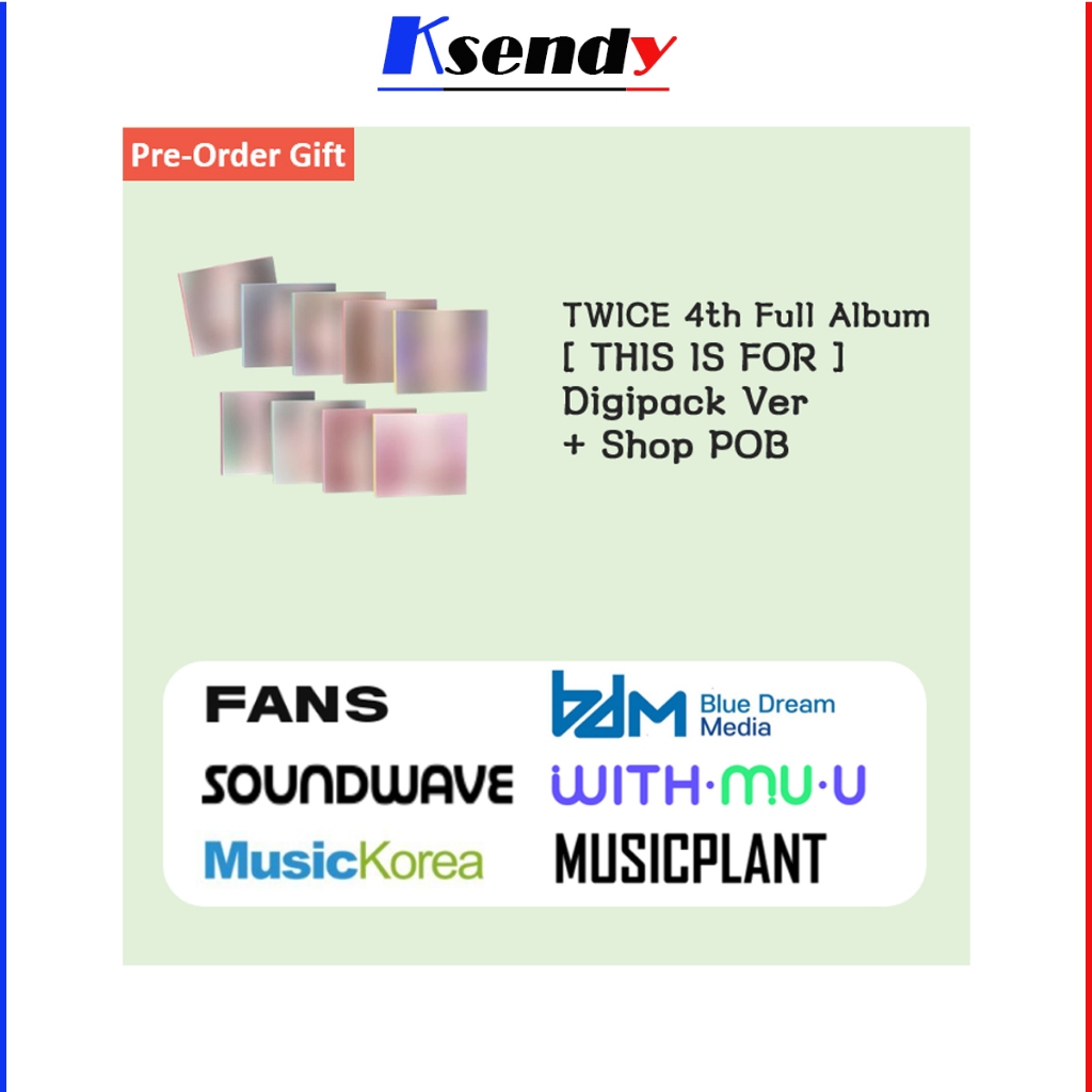 TWICE 4th Full Album [ THIS IS FOR ] Digipack ver. + Shop POB | Shopee Thailand