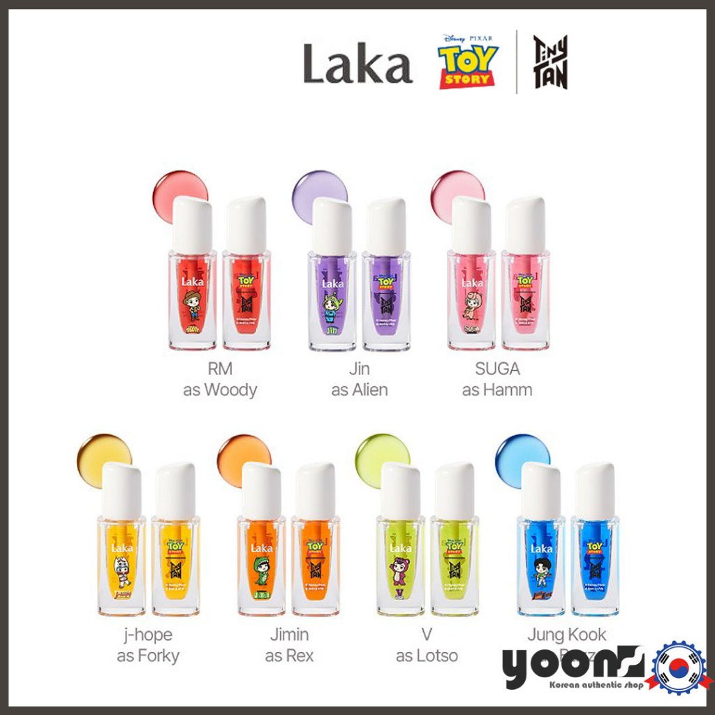 [Laka] Toy Story BTS TinyTAN Lip Oil 4.5ml_จากเกาหลี | Shopee Thailand