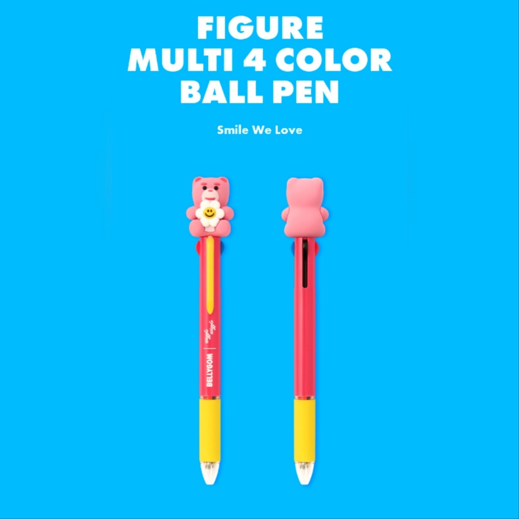 Bellygom X Wiggle Wiggle Figure Multi 4 Color Ball Pen - Smile We Love ...