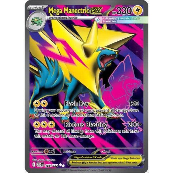MEG_158 Mega MANECTRIC EX IR *Mega Evolutions* ENGLISH Pokemon TCG ...