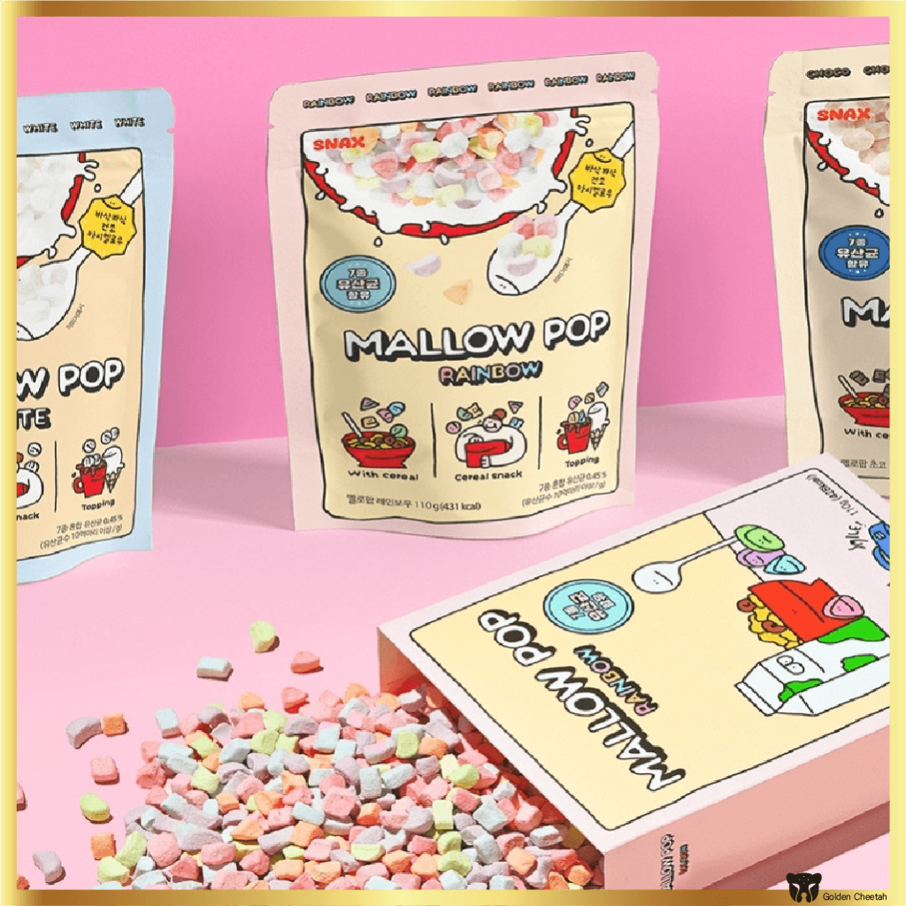 MALLOW POP Soft Korean Marshmallow Treat | มินิแอนด์แพ็คใหญ่ | รุ้ง ขาว ...