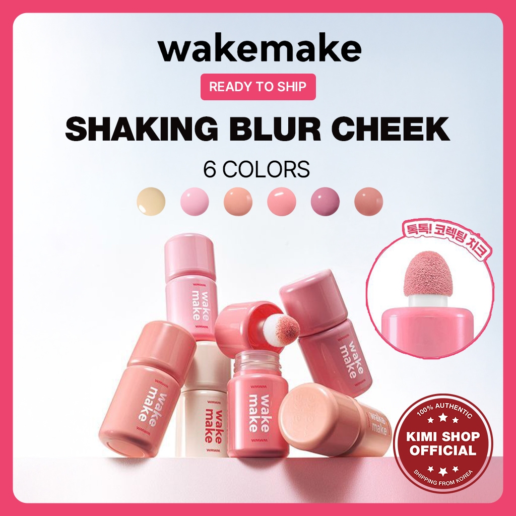 [WAKEMAKE] Shaking Blur Cheek 4.0g 6 สี | Shopee Thailand