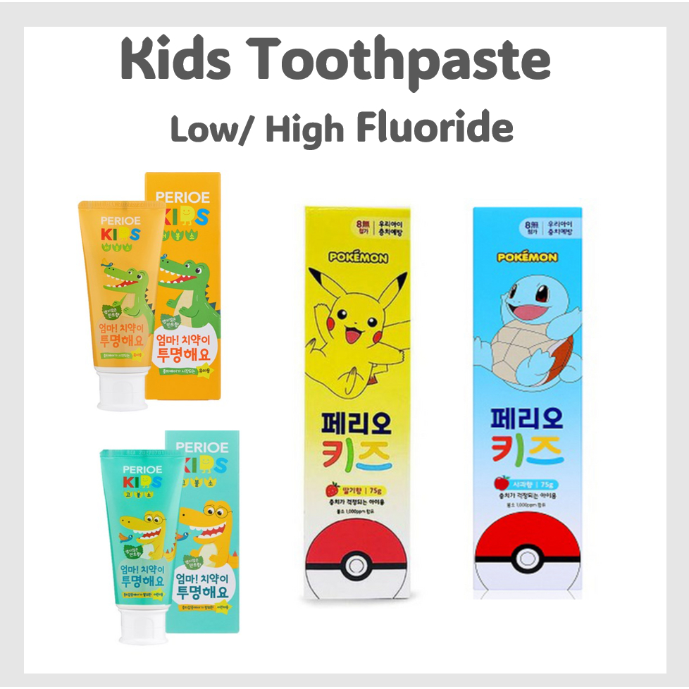 [LG][PERIOE KIDS]made in Korea Pokemon Kids Toothpaste 75g Low-Fluoride ...