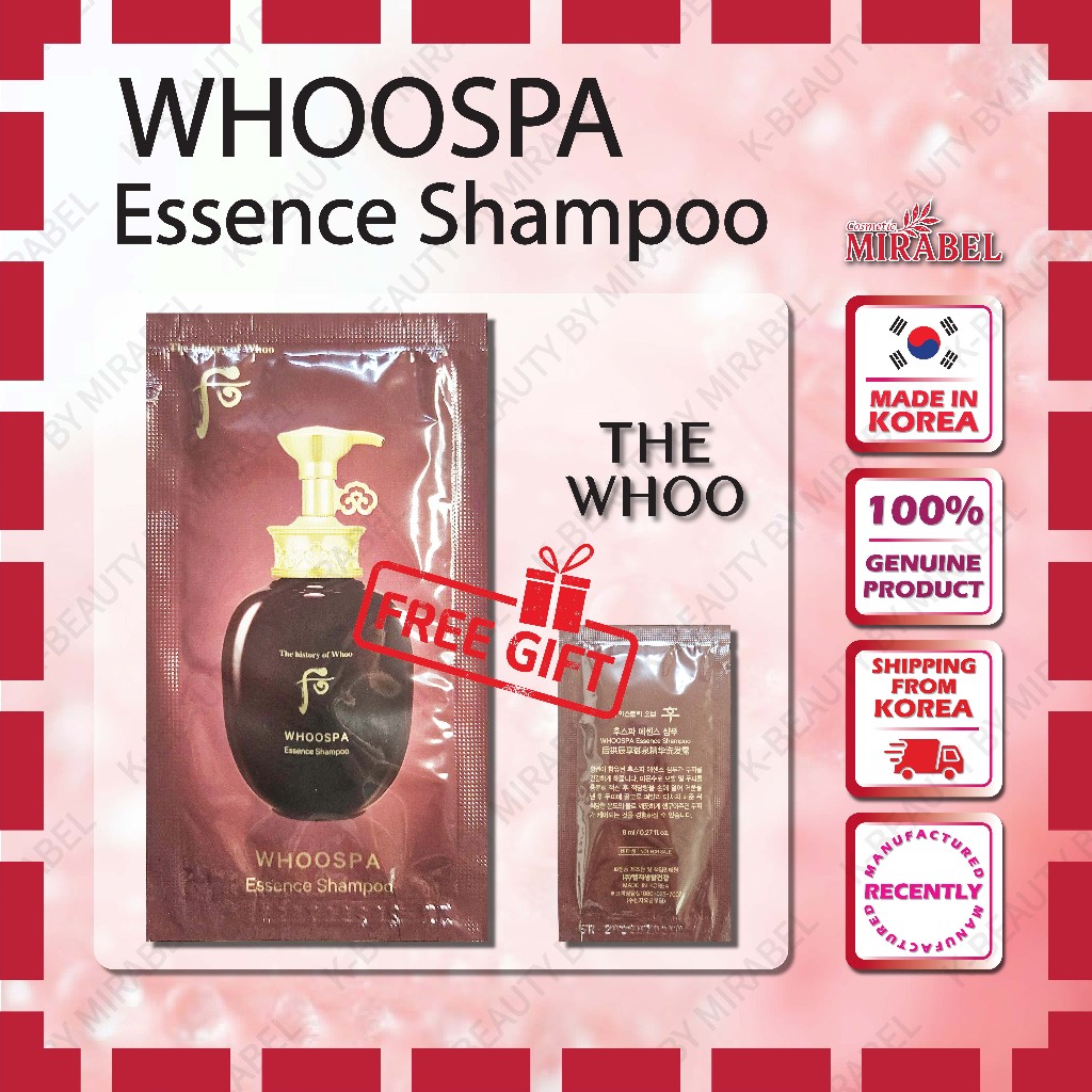 [WHOO] แชมพู WHOOSPA Shampoo Essence 8ml แชมพู lg ตัวอย่างหนังศีรษะ ...