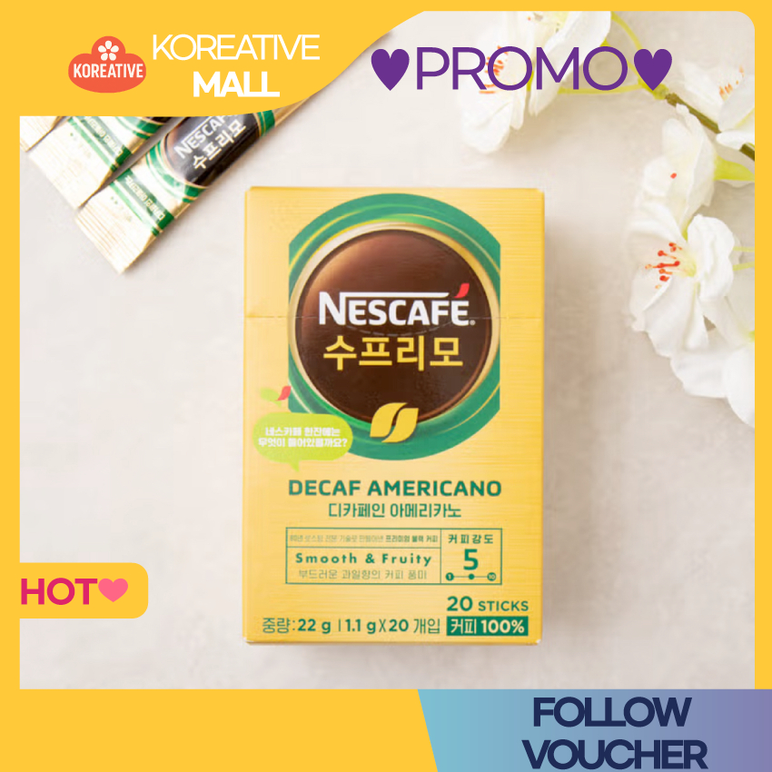 [NESCAFE] Supremo Decaffeinated Americano Coffee Stick (10T l 20T) กาแฟ ...