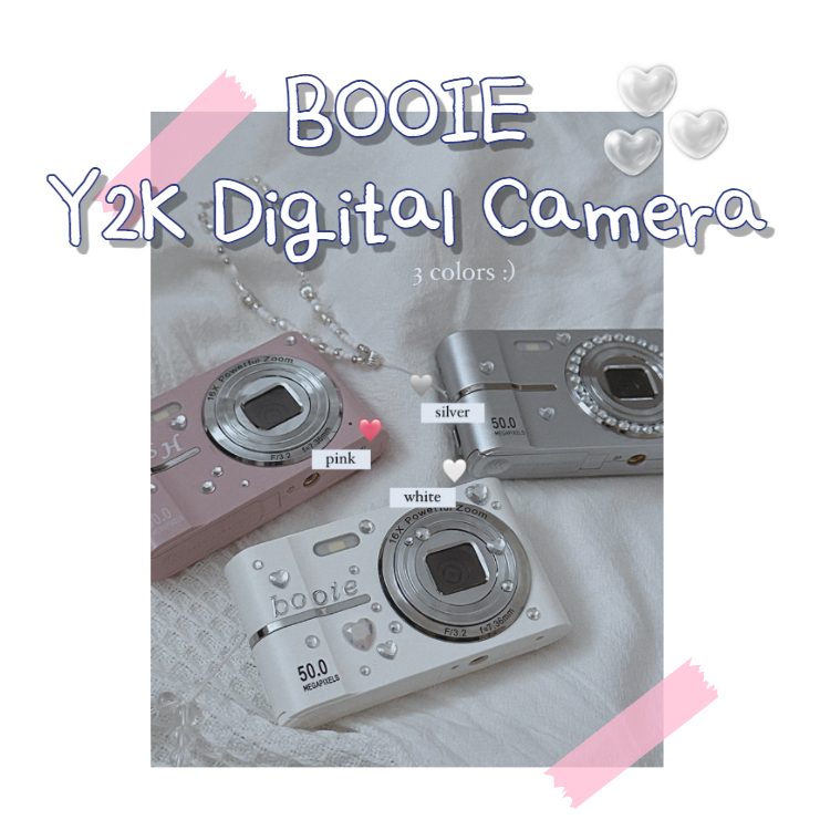 [BOOIE] กล้องดิจิตอลย้อนยุค Y2K (+SD CARD) พร้อมสายรัดลูกปัด | Shopee ...