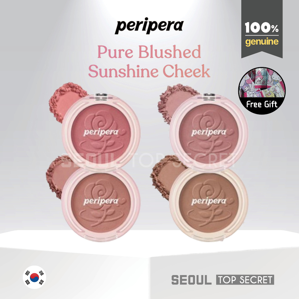 [peripera] (สีใหม่) Pure Blushed Sunshine Cheek 4.2g ㅣ #บลัชออน #แก้มระ ...