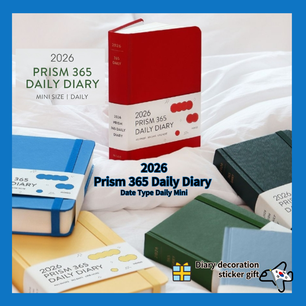 Indigo 2026 Prism 365 Daily Diary Date Type Daily Mini Diary/ไดอารี่ ...