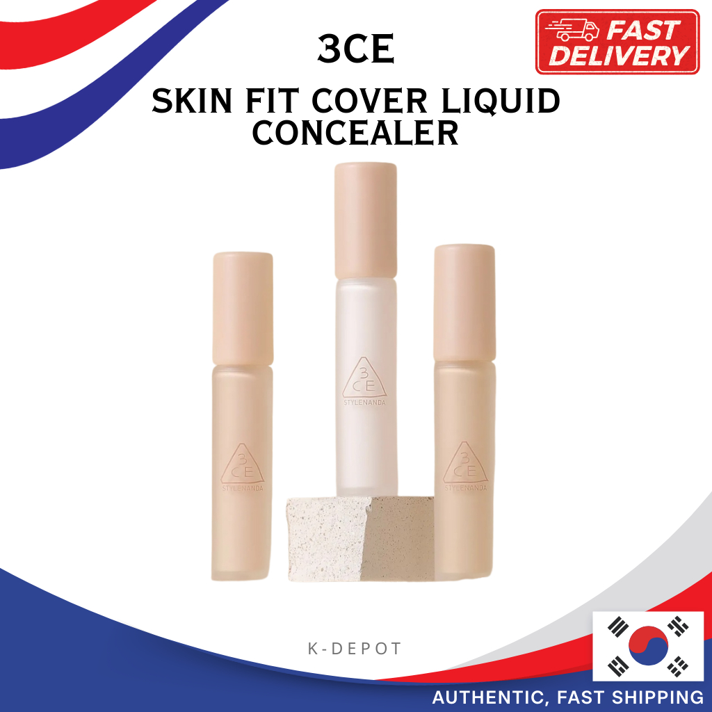 [3CE] คอนซีลเลอร์ชนิดน้ํา Skin Fit – 3 ประเภท (Light Ivory / Soft ...