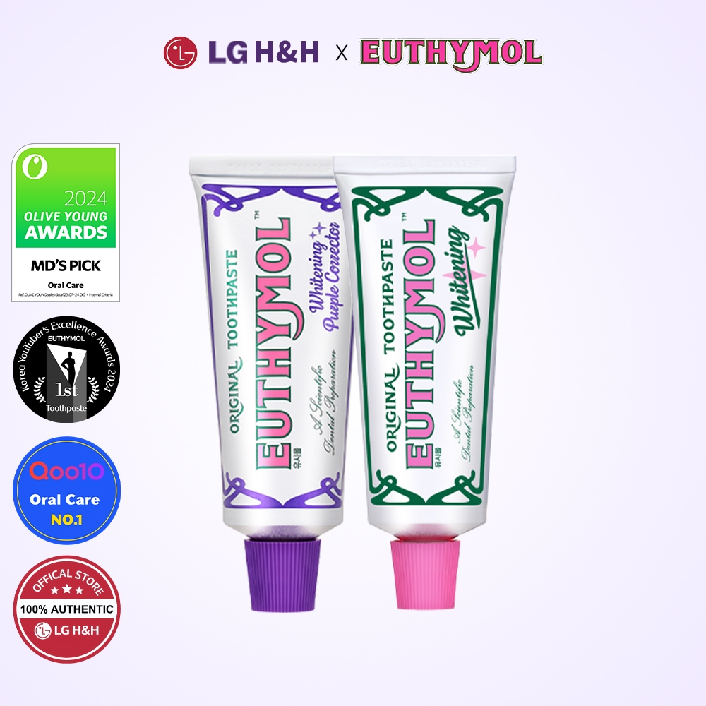 EUTHYMOL Toothpaste Whitening 106g, เครื่องแก้ไขฟันสีม่วง | แอลจี เฮลท์ ...