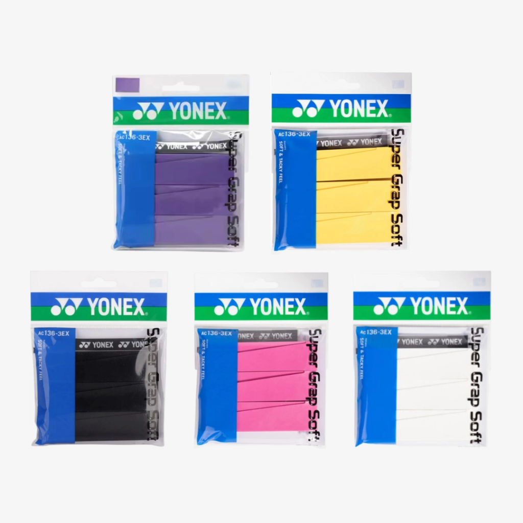 ด้ามจับแบดมินตัน YONEX Super Grap Soft AC136-3EX | Shopee Thailand