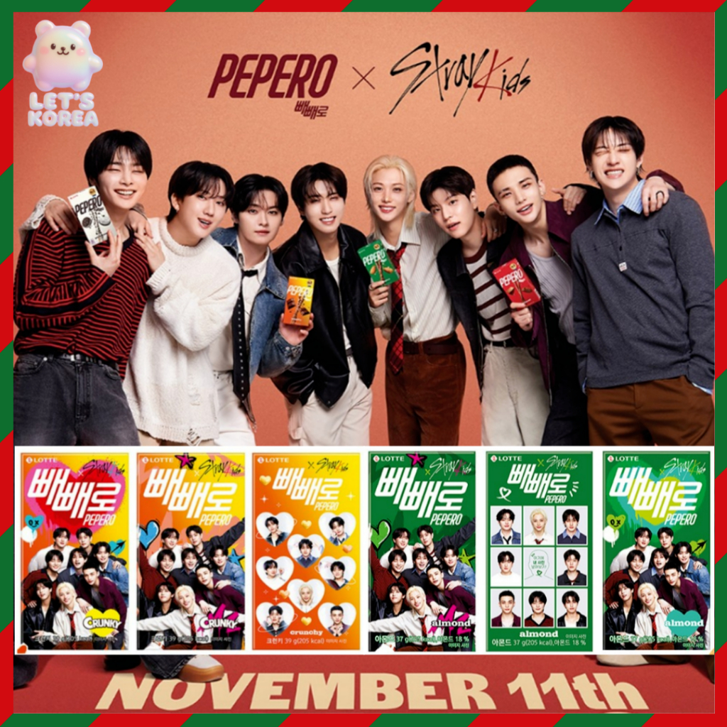 [KOREA] Lotte Pepero x SKZ Stray Kids Limited Edition – รสอัลมอนด์แอนด์ ...