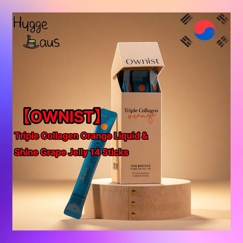 【OWNIST】Triple Collagen Orange Liquid & Shine Grape Jelly 14pcs คอลลา ...