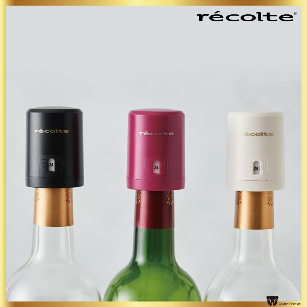 RECOLTE EZ Wine Keeper จุกไวน์สูญญากาศ 3 สี | หน้าปัดวันที่ซีลสุญญากาศ ...