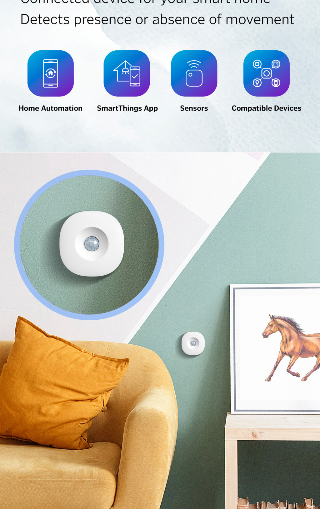 Samsung SMARTTHINGS MOTION SENSOR (รับประกัน 1 ปี + รองรับเทคโนโลยี ...