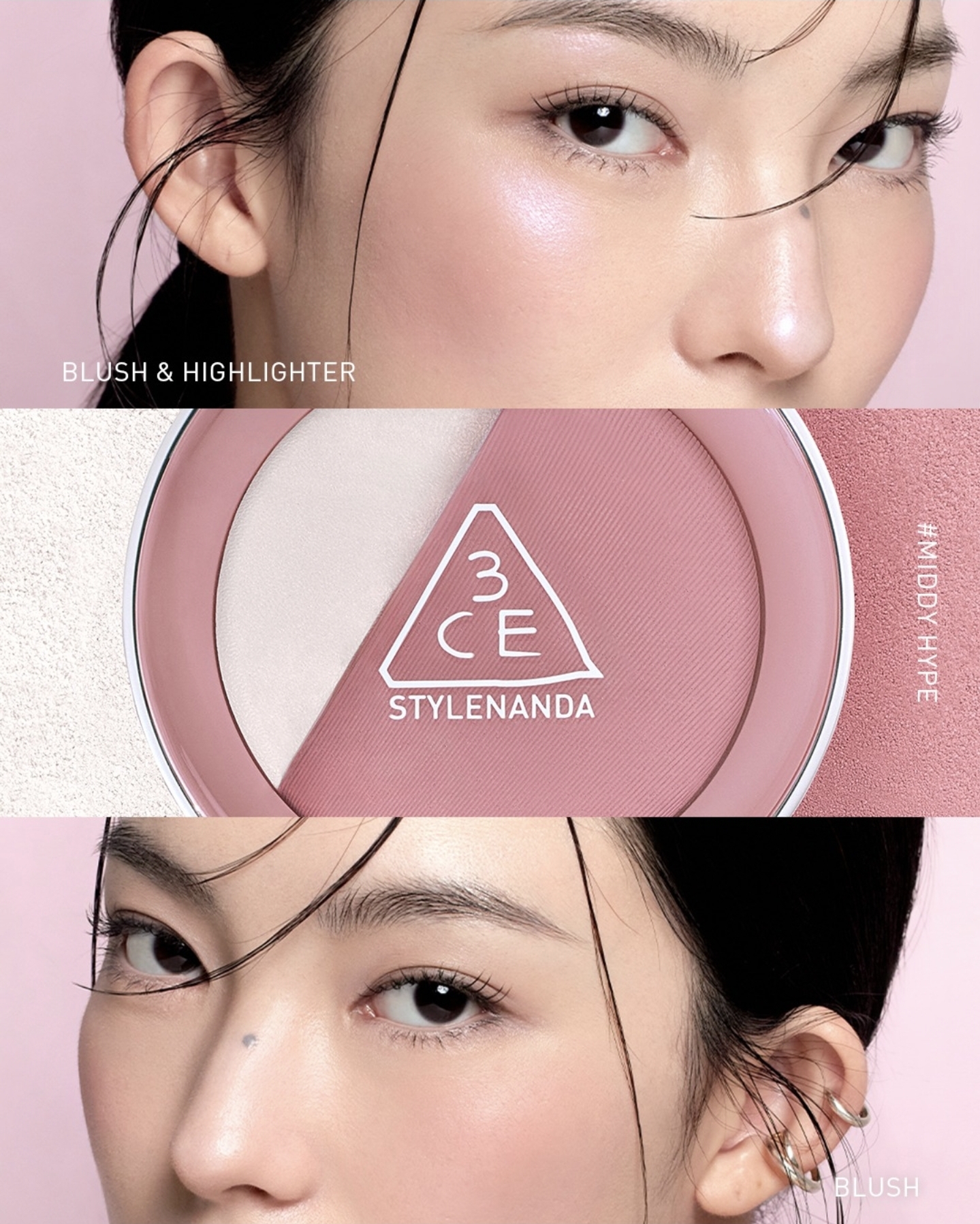 3ce Blushlighter 7cololrs Blush Highlighter | Shopee Thailand
