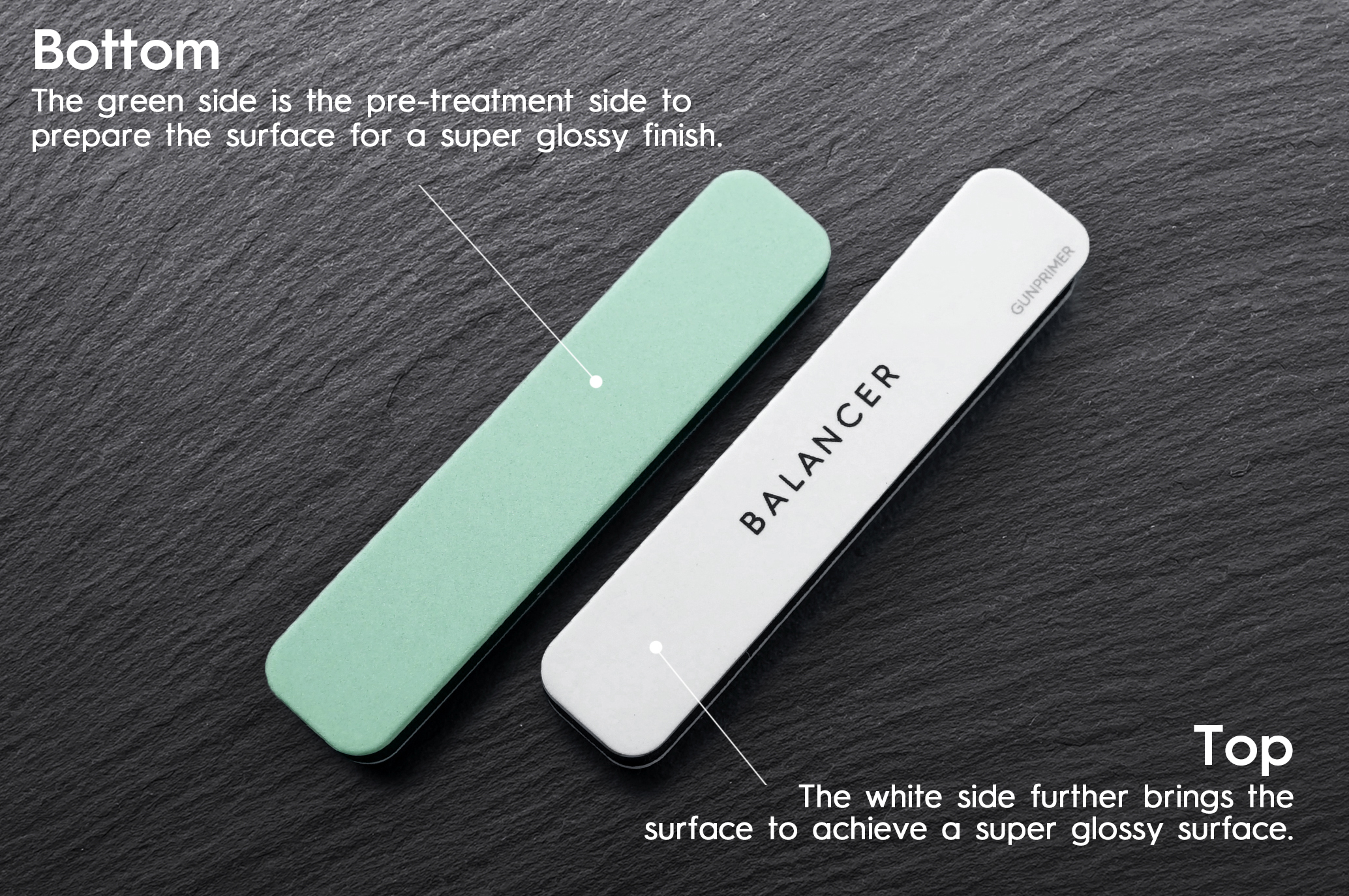 [GUNPRIMER] Balancer Gray (3 ชิ้น) / White (3 ชิ้น) แท่งขัดชนิดด้านจาก ...