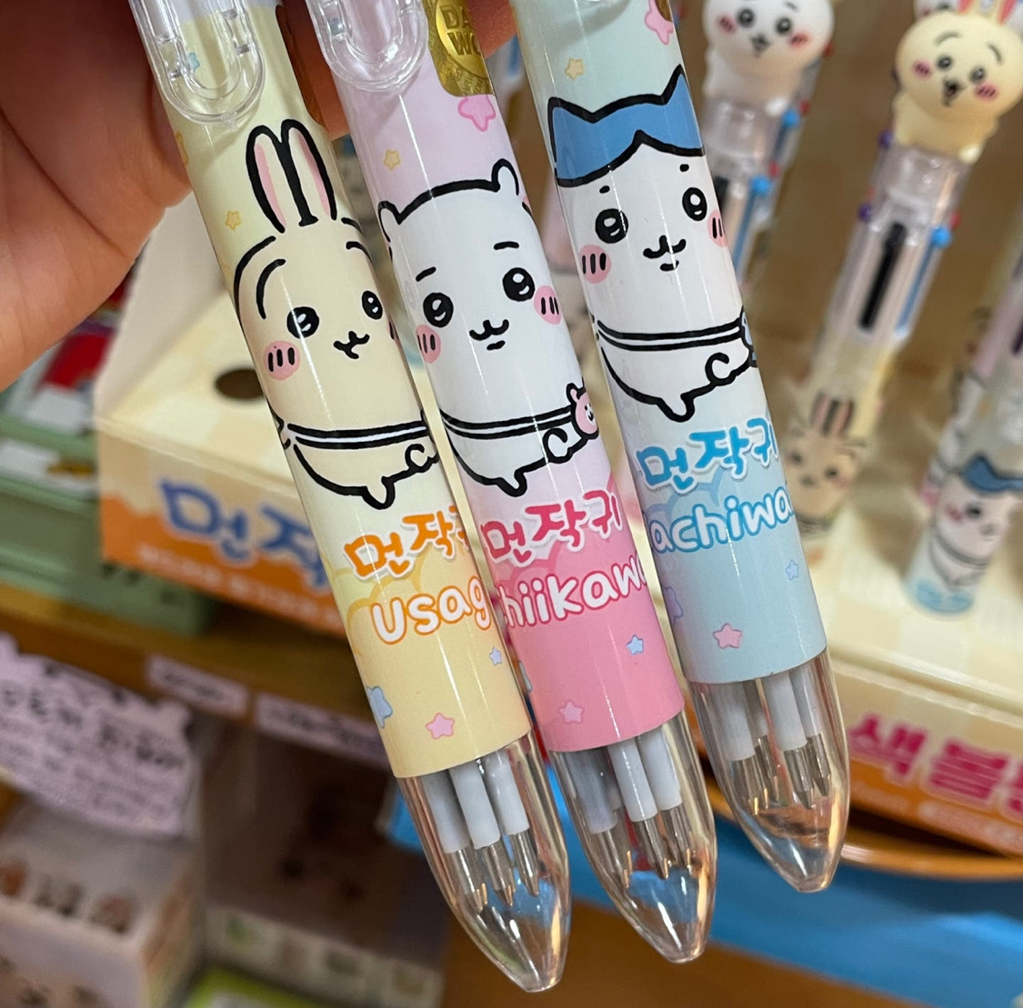 [Chikawa Usagi] Chiikawa 6 Color Pen ปากกาลูกบอลหลากสี | Shopee Thailand