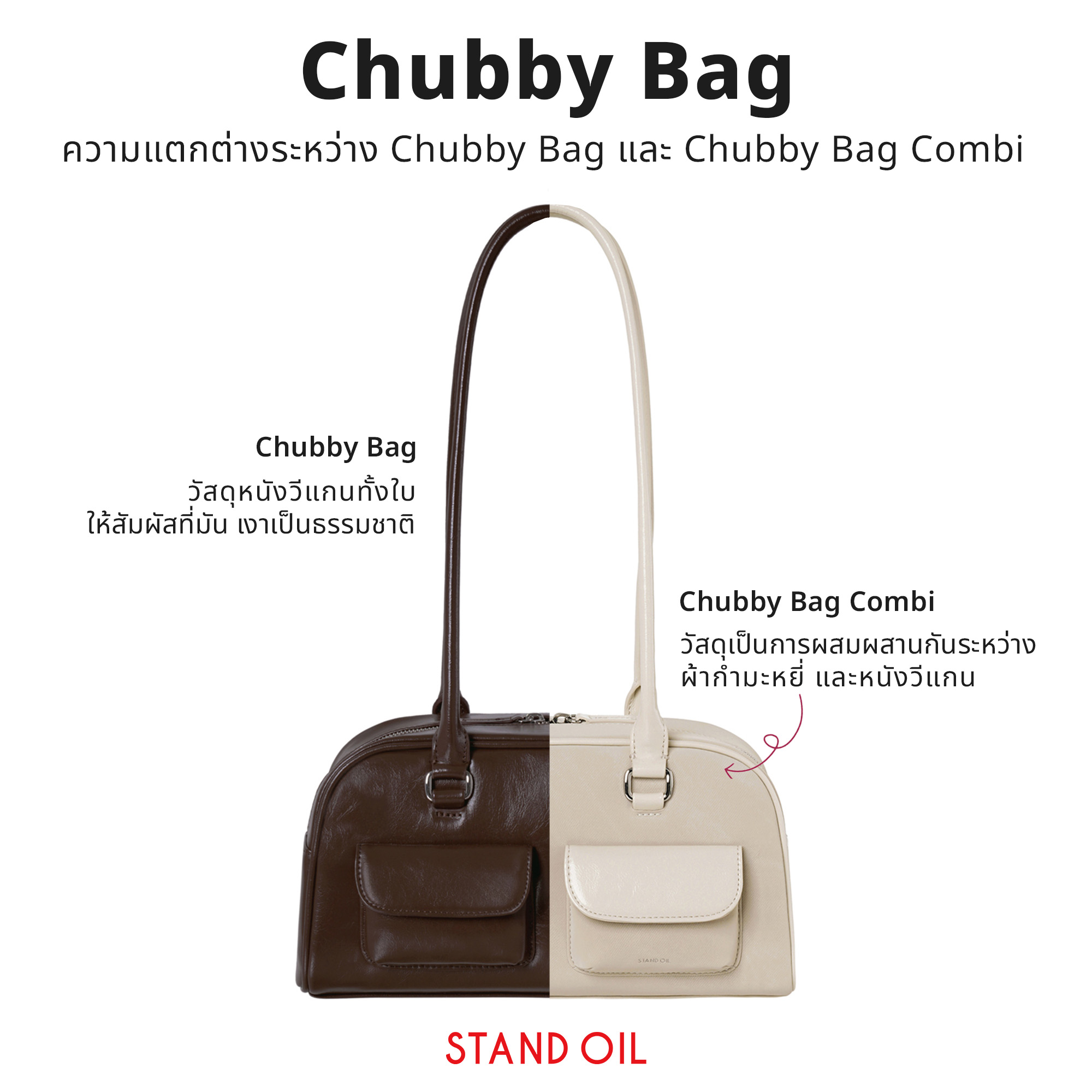 [STAND OIL] Chubby Bag / 5 colors | Shopee Thailand