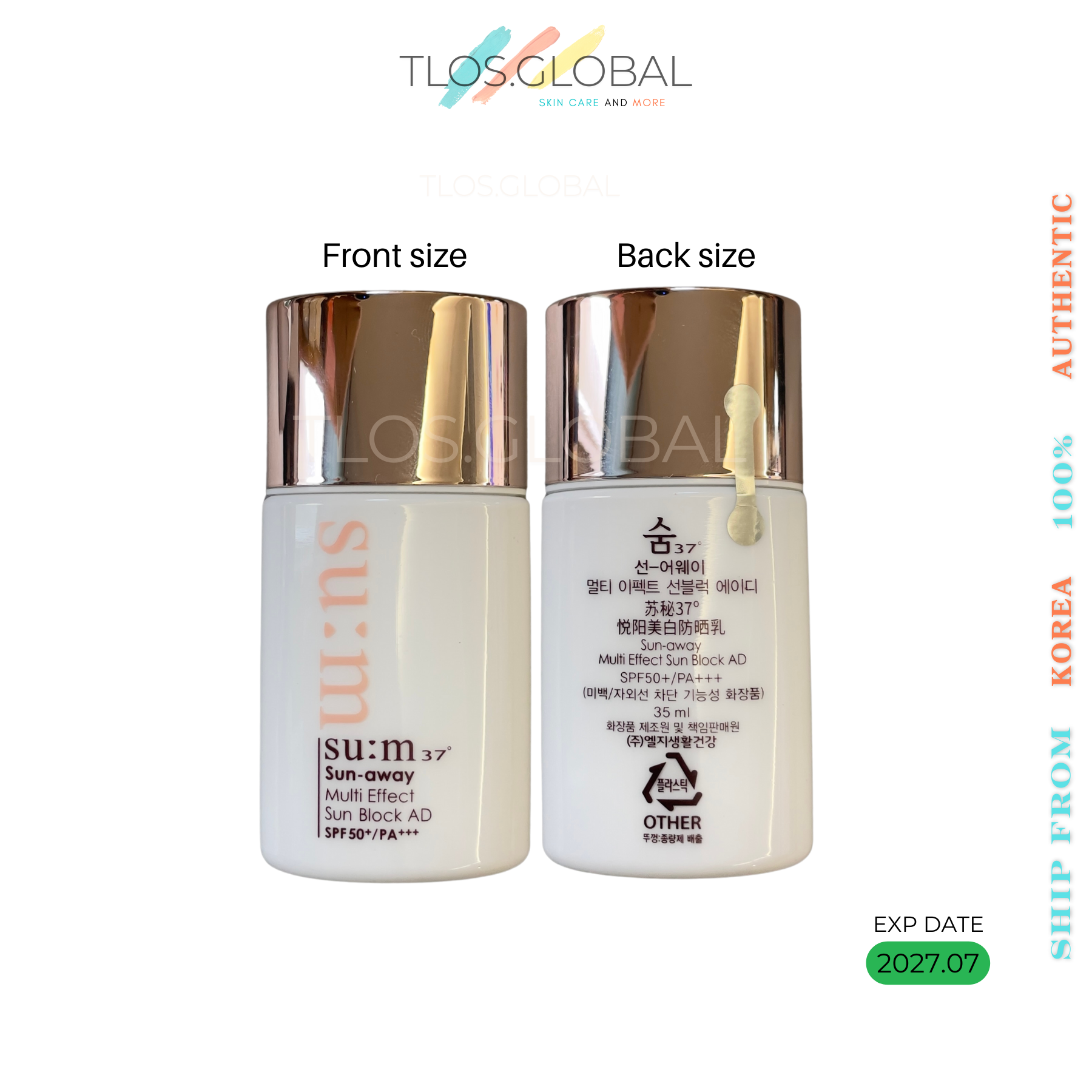 Sum37 Sun-away Multi Effect Sun Block AD SPF50 Su:m37 mini 35ml ...
