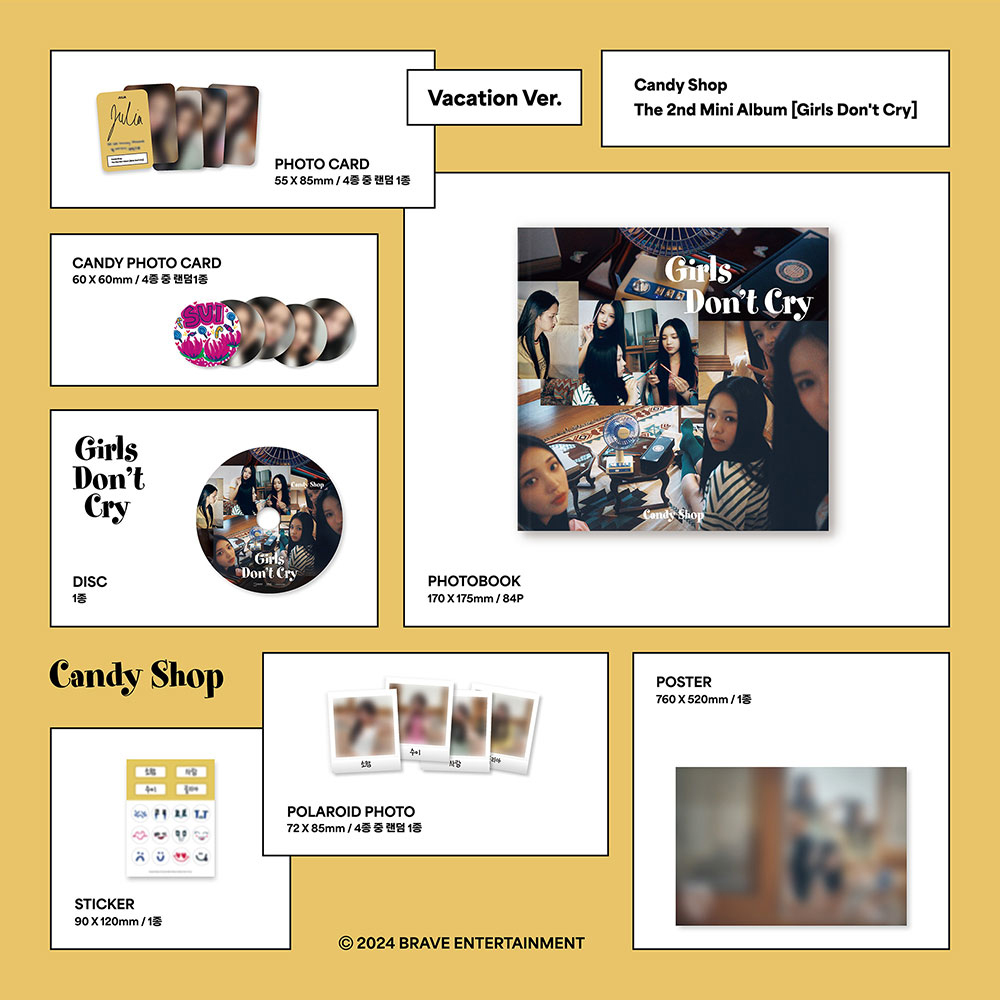 CANDY SHOP [GIRLS DON'T CRY] THE 2nd MINI ALBUM (13th Jun.2024) | Shopee Thailand