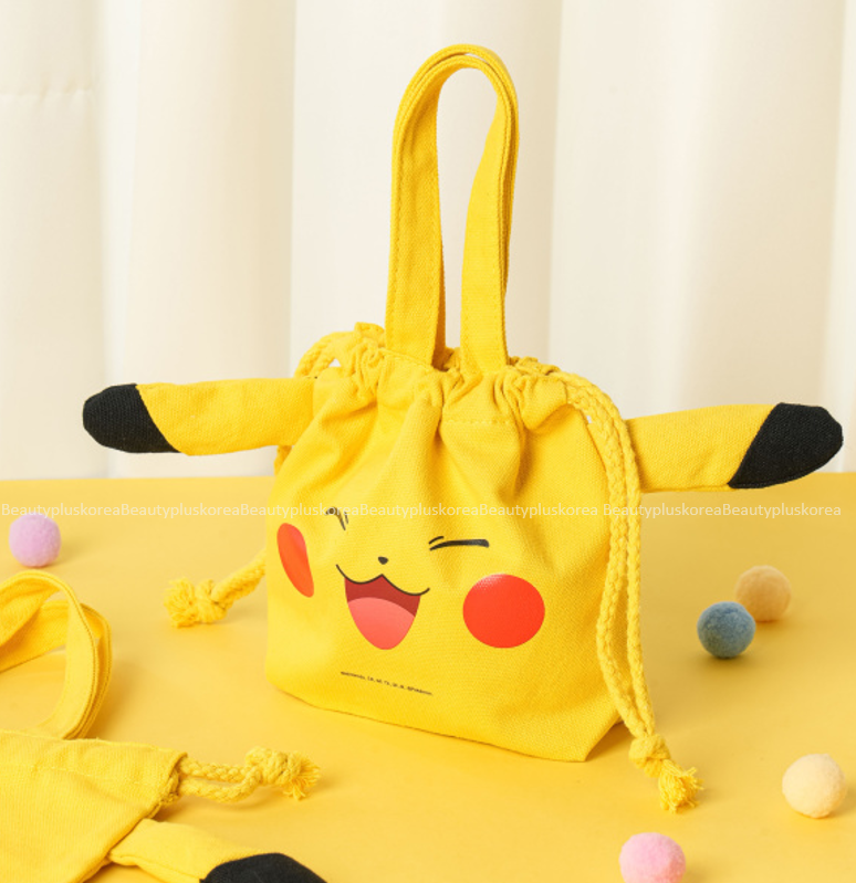 [ Daiso ] Pokemon Pikachu Handle Pouch ( ปกติ / ยิ ้ ม ) | Shopee Thailand