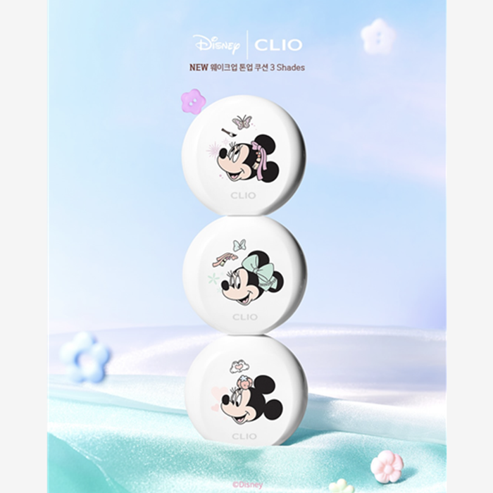 [Mickey Mouse x CLIO] New Wakeup Tone Up Cushion 3 สี+Mickey Mouse ...