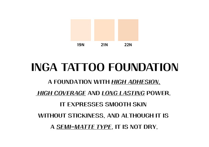 INGA Tattoo Foundation (3 colors) อิงกา แทททู ฟาวน์เดชัน | Shopee Thailand