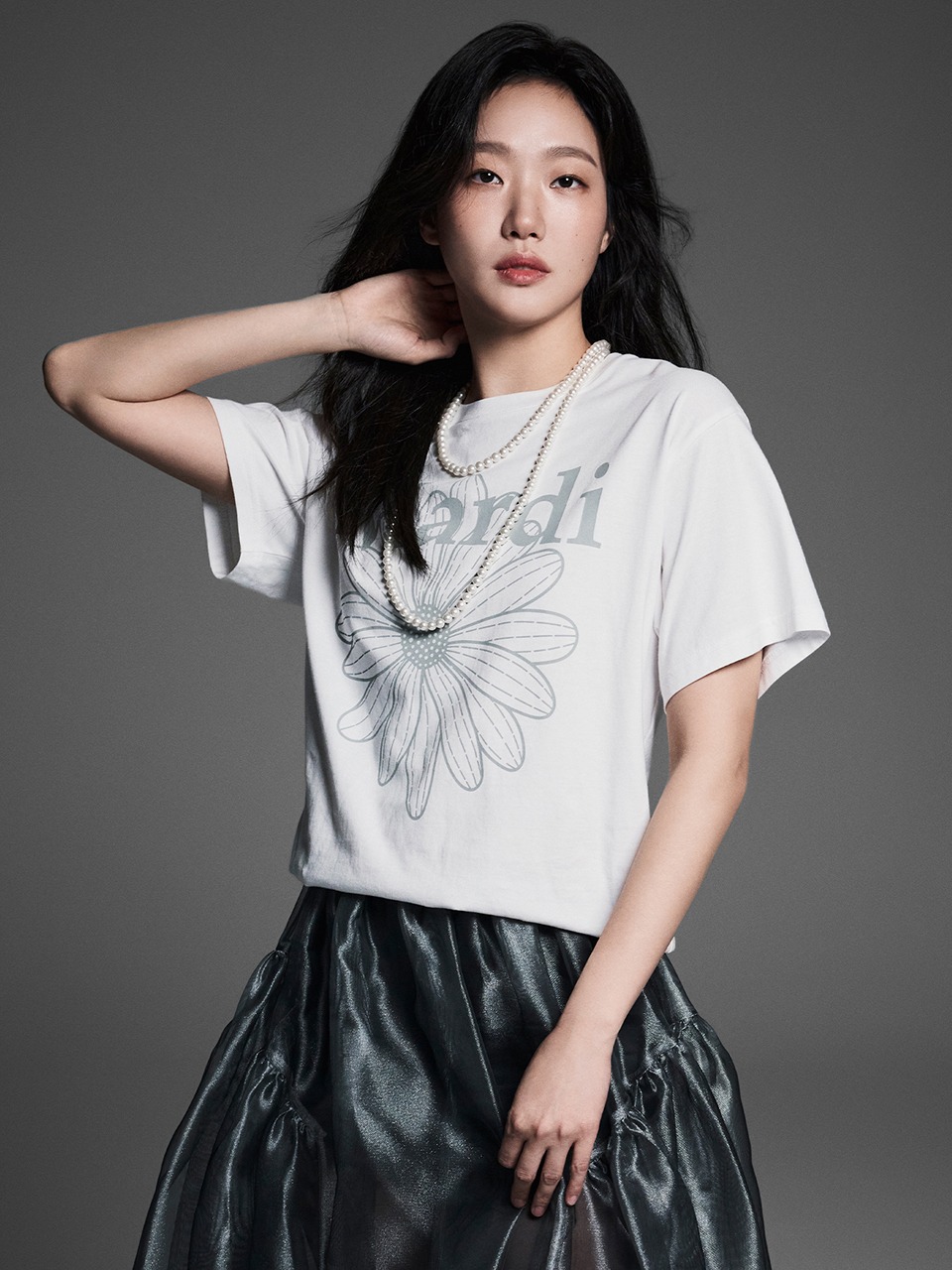 [Mardi Mercredi] TSHIRT FLOWERMARDI / 16 สี /เพิ่มสีใหม่ | Shopee Thailand