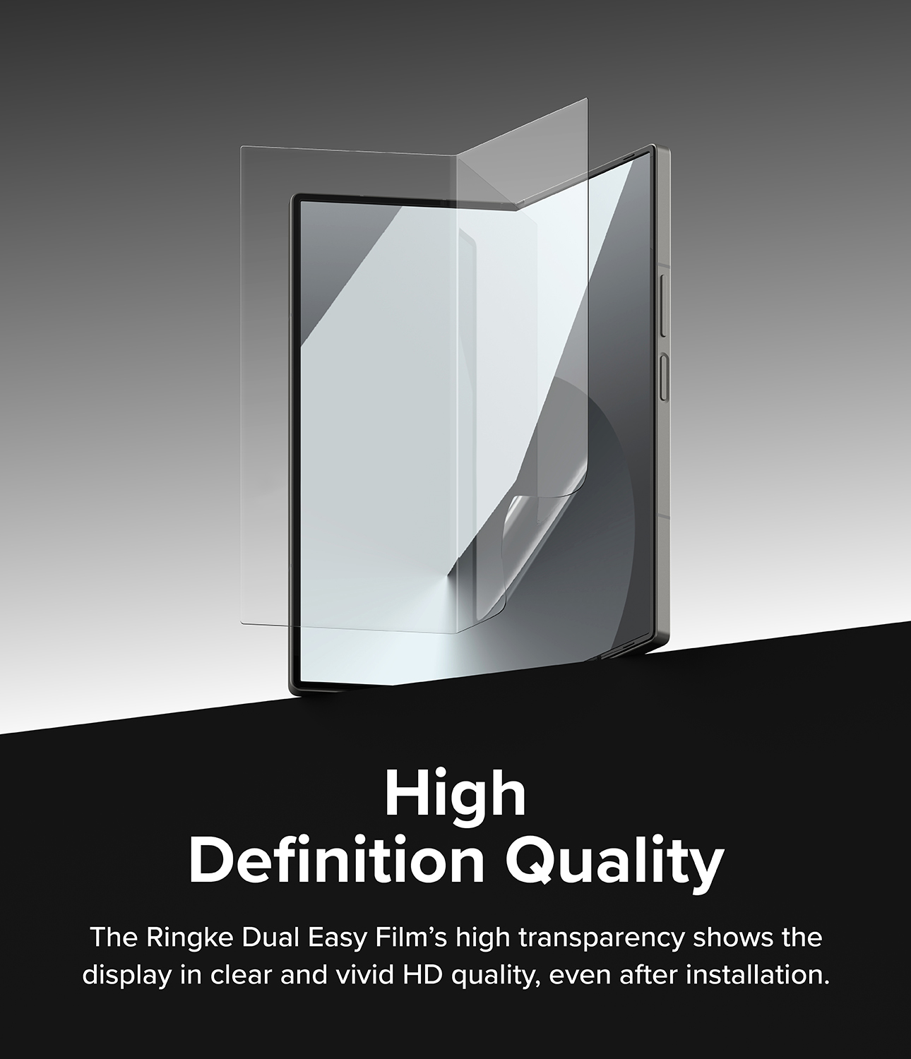 Ringke Dual Easy Film สำหรับ Galaxy Z Fold 6 ตัวป้องกันหน้าจอ HD Clear ...