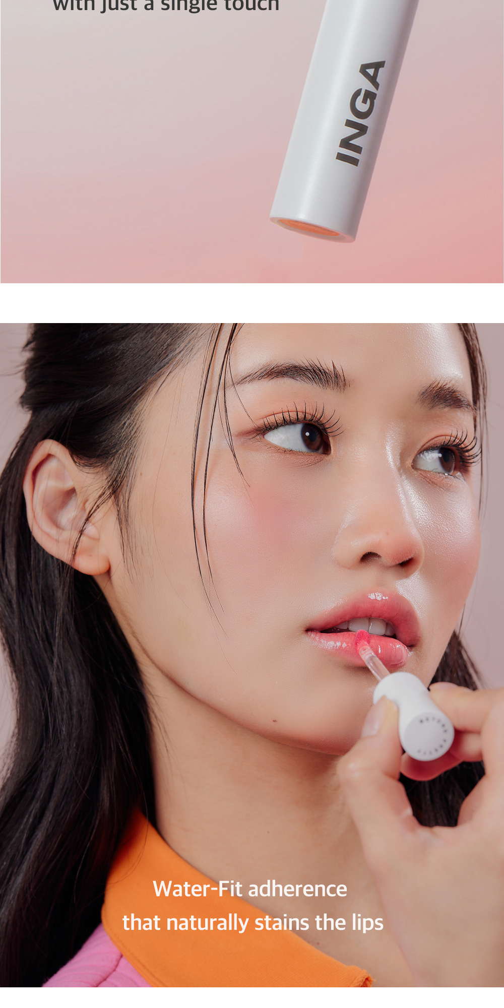 Inga Glassy Water Glow Lip Tint (SNOWY/ GLASSY_13 สี) | Shopee Thailand