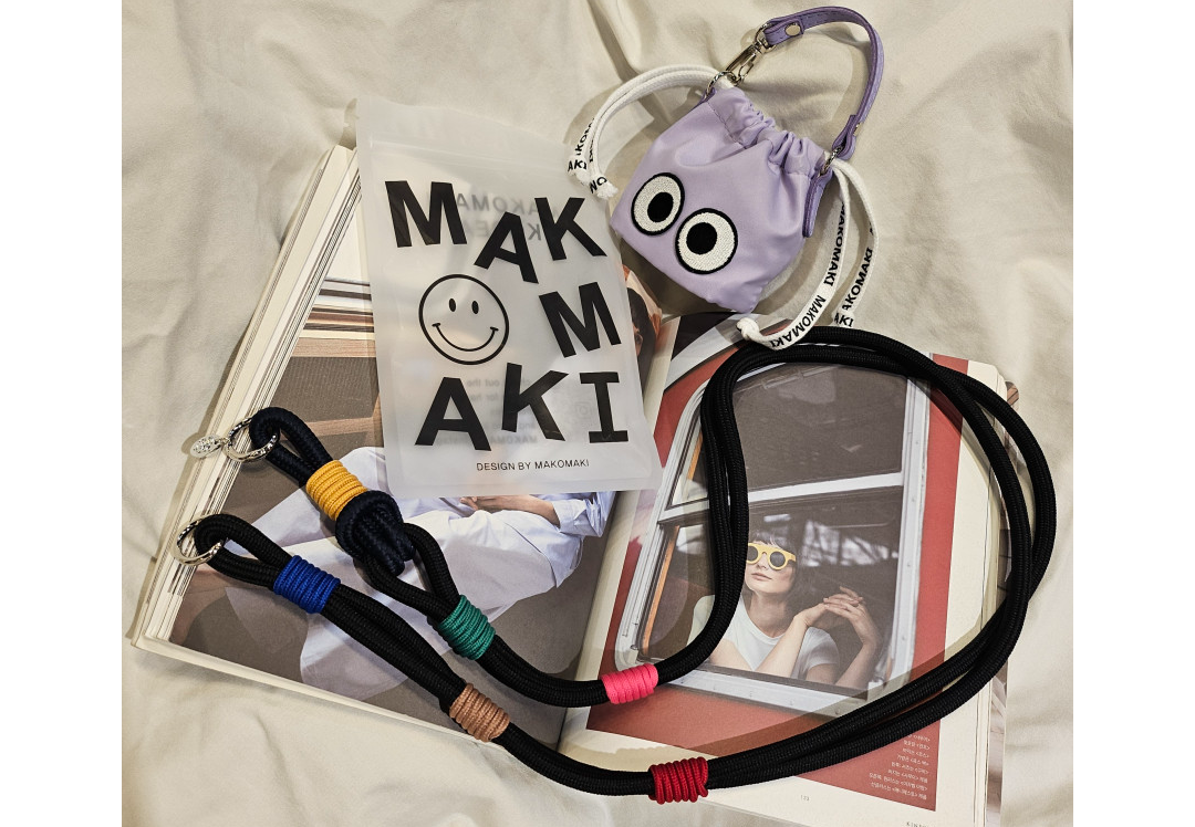[Makomaki] Nylon big eyes_ mini pouch_Bag Charm_Bag Accessories_key ...